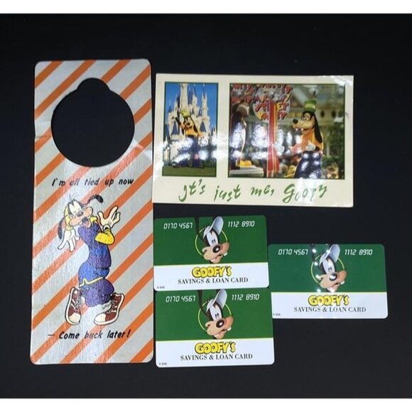 Disney | Toys | Goofy Savings Do Not Disturb Cards Disney Ephemera Book ...